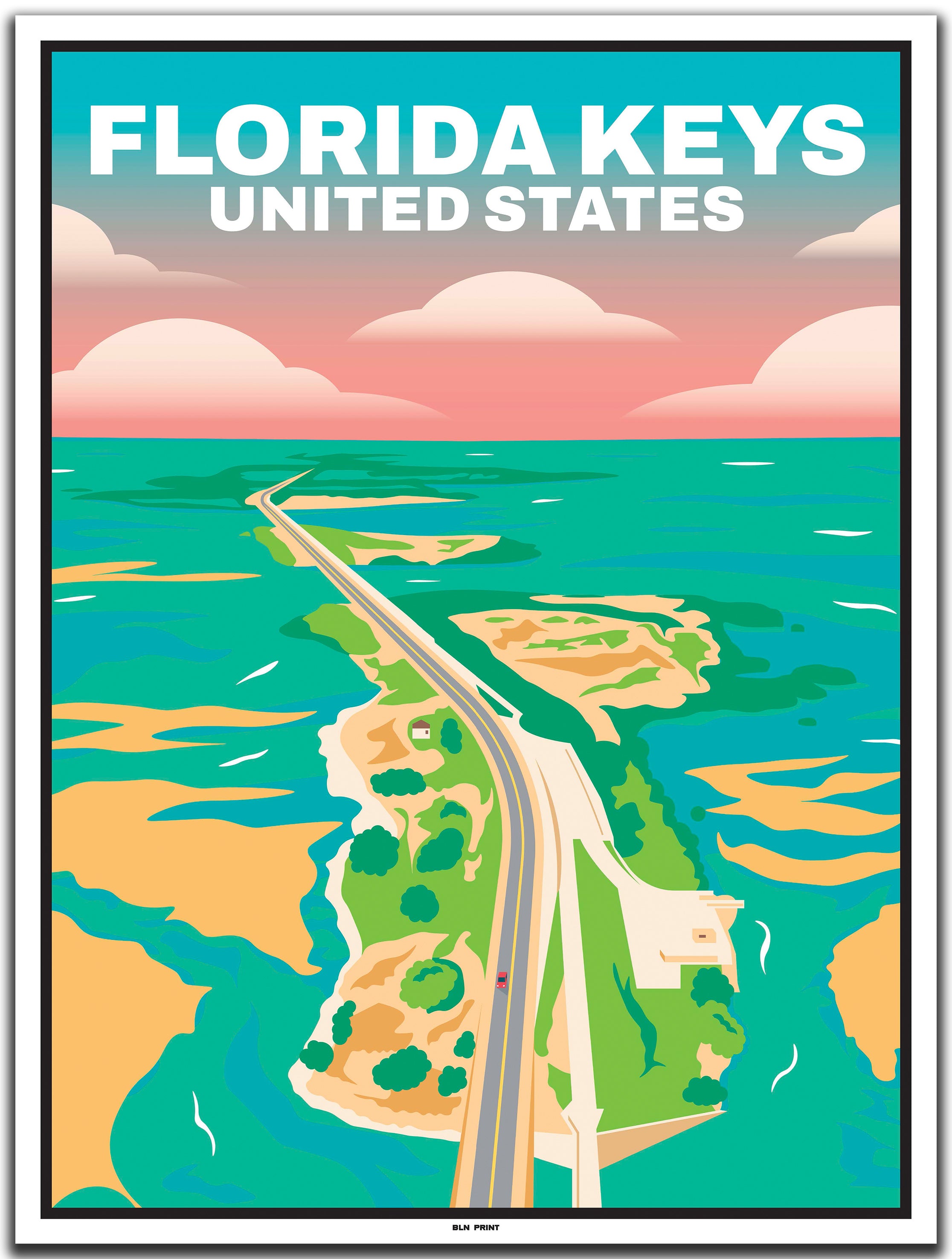 Florida Keys (1) - Vintage Travel Poster – BLN PRINT