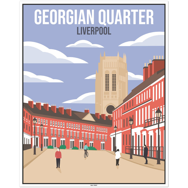 Liverpool Georgian Quarter (1) - Vintage Travel Poster – BLN PRINT